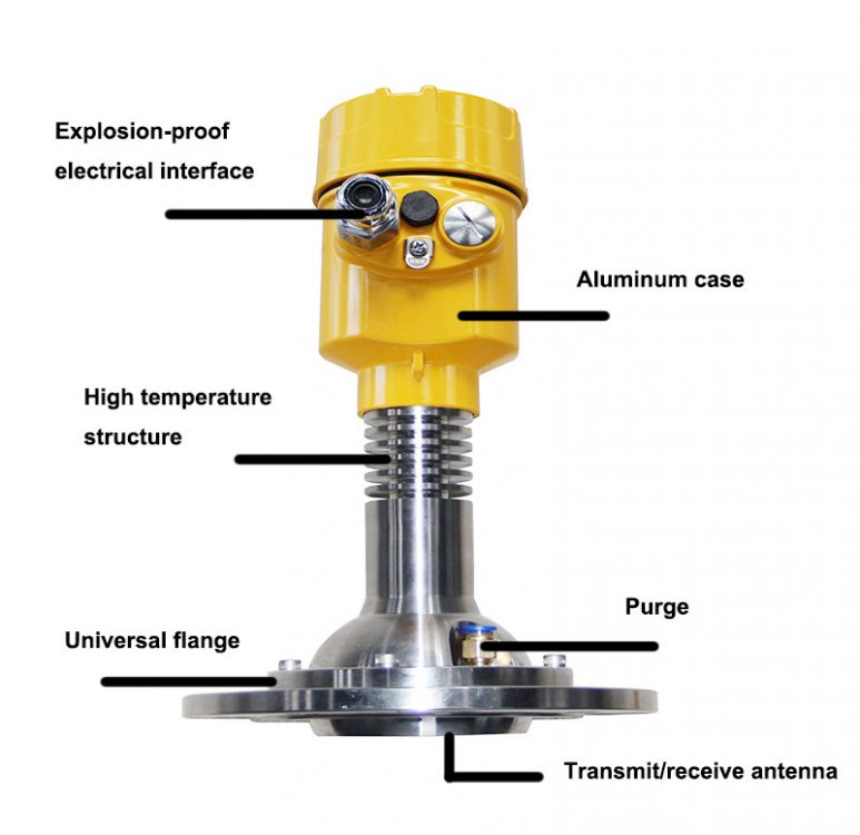 80G radar bitumen level sensor, 80G radar level sensor, radar level ...