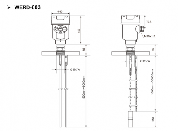 Guided Wave Radar Transmitter WERD605 has a stable performance and is ...