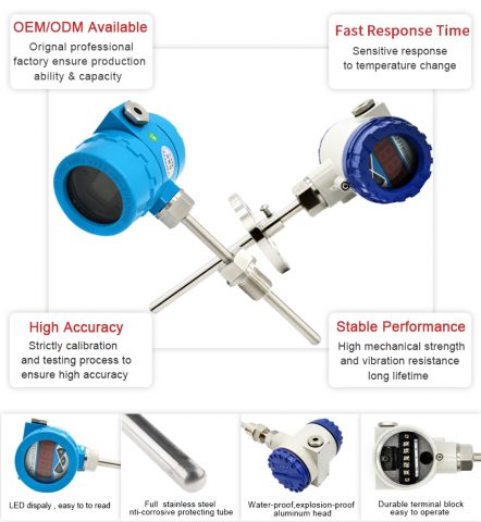 RTD thermocouple transmitter, integrated temperature transmitter ...