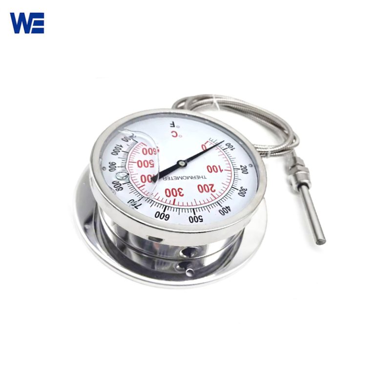 Silicone Oil-Filled Thermometer, stainless steel bimetal thermometer ...