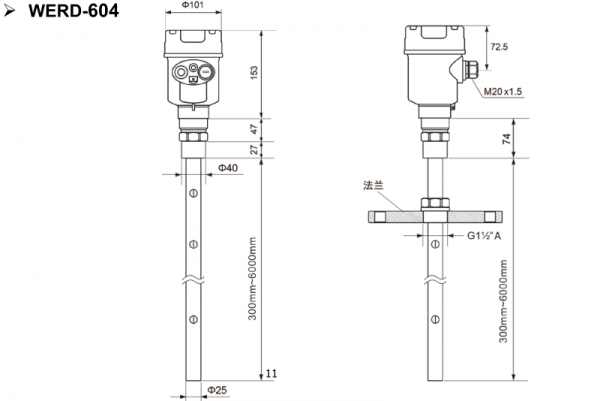 Guided wave radar level transmitter coaxial, guided wave radar level ...