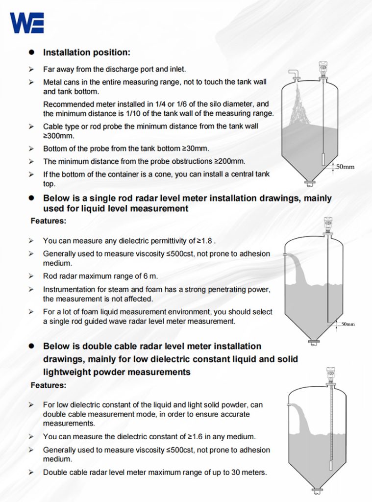 Guided wave radar level transmitter, guided wave radar level sensors ...